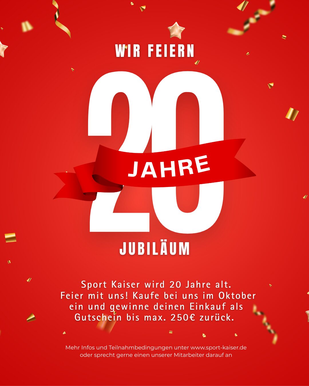 🎉 20 Jahre Sport Kaiser – Wir feiern mit Ihnen! 🎉 - Sport Kaiser GmbH